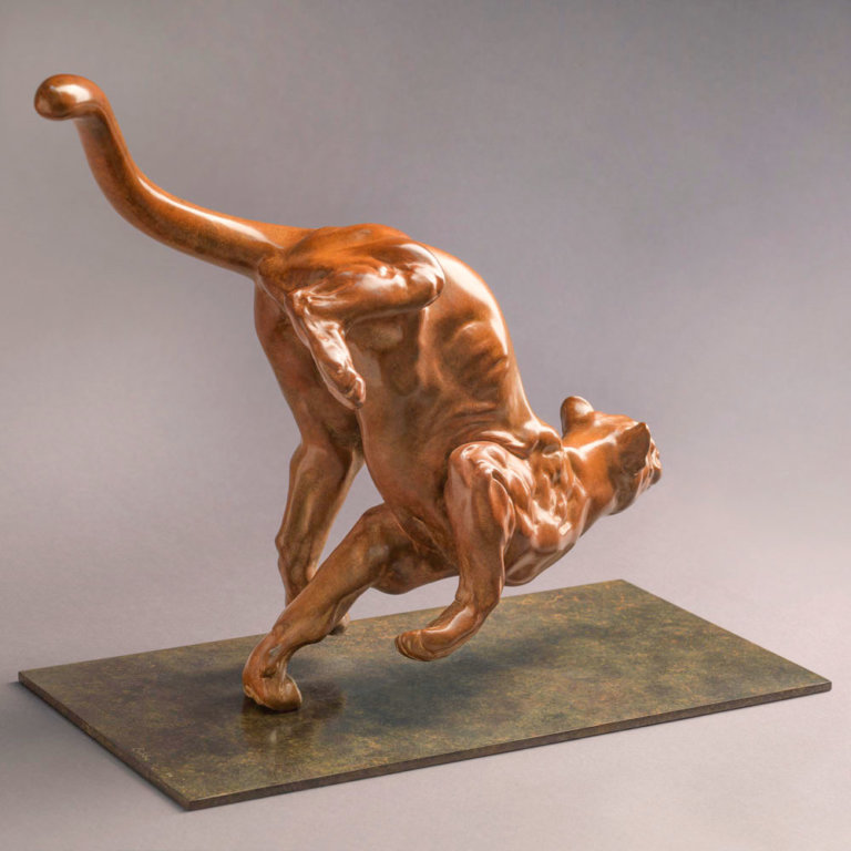 Mountain Lion (Puma) - Bronze Sculpture by Nick Bibby