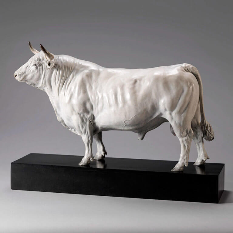 White Park Bull: Ltd Edition Bronze Bull Sculpture - Nick Bibby