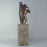 Apollo (Heroic Male Torso Sculpture) - Bronze, by Nick Bibby
