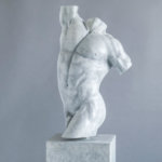 Apollo (Heroic Male Torso Sculpture) - Bronze, by Nick Bibby