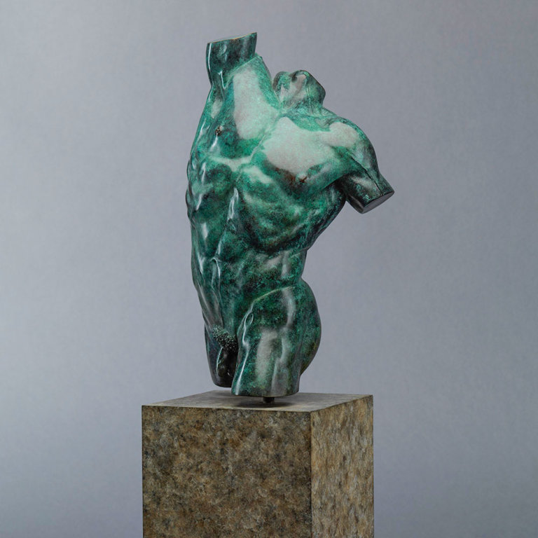 Apollo (Heroic Male Torso - Bronze Maquette) - Nick Bibby